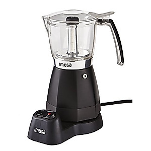 Imusa Black Espresso Maker, 3-6-Cup