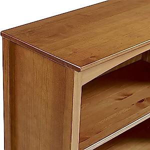 Shaker Style 4 Shelf Bookcase / Solid Wood / 48" High / Adjustable Shelving / Closed Back / Display Bookshelf for Living Room, Bedroom, Home and Office, Cherry