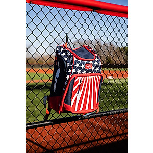 Rawlings | LEGION Backpack Equipment Bag | Baseball & Softball | Navy/Grey