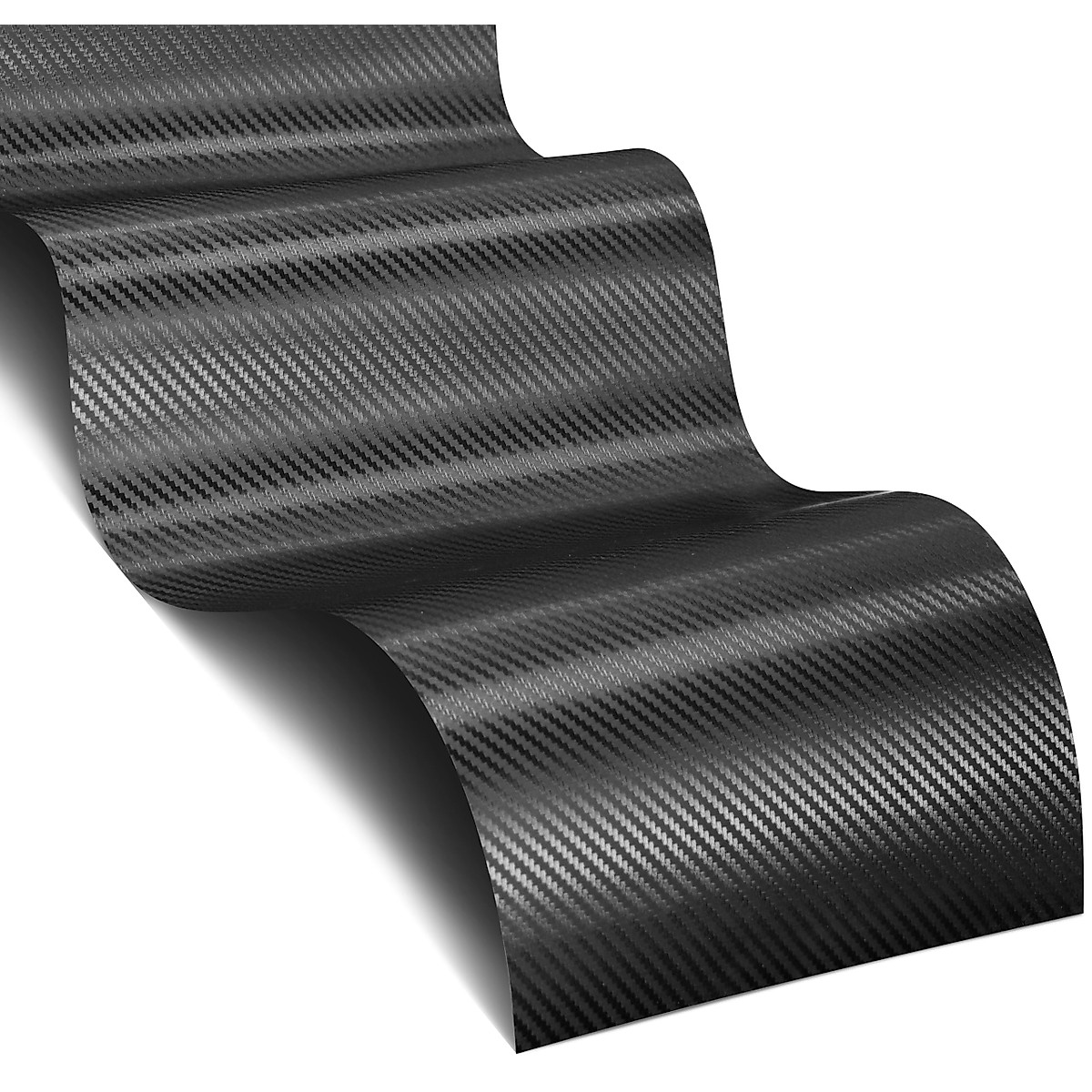 VViViD XPO Black Carbon Fiber Car Wrap Vinyl Roll Featuring Air Release Technology (17.75 Inch x 5ft)