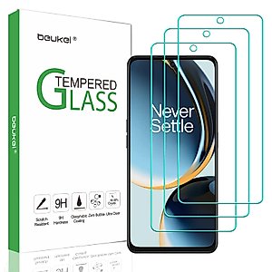 beukei (3 Pack) Compatible for OnePlus Nord N30 / OnePlus Nord CE 3 Lite 5G Screen Protector Tempered Glass,(6.72 inch) Touch Sensitive,Case Friendly, 9H Hardness