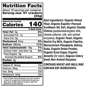 Annie's Organic Cheddar Bunnies Baked Snack Crackers, 11.25 oz