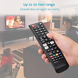 LOUTOC Replacement BN59-01315A Remote Control Compatible with Samsung 4K Crystal UHD 6/7/8/9/TU-7000 Series Smart TV(BN59-01315J/BN59-01315E)