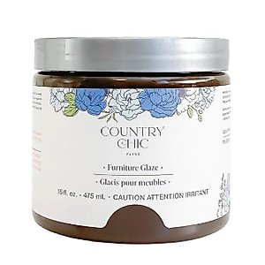 Furniture Glaze - Antique Patina Special Effects Glaze for Chalk Style Furniture Paint, Eco-Friendly Wood Stain, 6 Color Choices - Smoky Quartz [Chocolate Brown] - (4 oz)