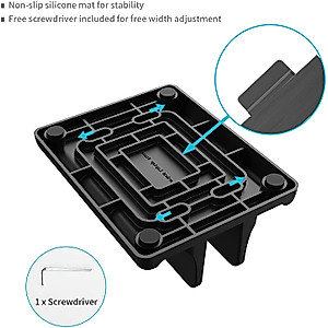 Vertical Laptop Stand Space-Saving Design Holder for WACOM/HUION/XP-Pen Ten Tablet, Adjustable Desktop Notebook Dock for MacBook Pro Air, Mac, HP, Dell, Microsoft Surface, Lenovo, up to 17.3 inches