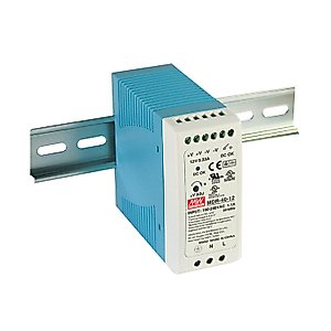 MEAN WELL MDR-40-12 DIN Rail Power Supply 40W 12V 3.33A Constant Current Low No-Load Loss