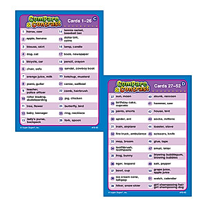 Super Duper Publications | Compare and Contrast Fun Deck | Language Development and Reasoning Skills Flash Cards | Educational Learning Materials for Children
