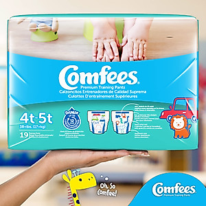 Comfees Boy Training Pants - Size 4T-5T, 19 Count (Pack of 6)