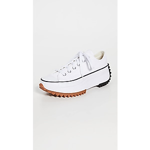 Converse Women's Run Star Hike Platform Sneakers, White/Black/Gum, 7.5 Medium US