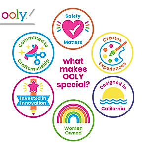Ooly 50 Temporary Tattoos For Kids, Safe & Non-Toxic Temporary Tattoo, Party Favors for Kids 4-8, Great Goodie Bag Stuffers & Fun Birthday Decorations - Over the Rainbow