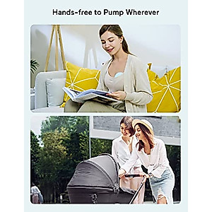 Hands-Free Breast Pump, Paruu Wearable Breast Pump Model X2 with 2 Modes & 5 Levels, Electric Portable Breast Pump, Discreet & Rechargeable, Long Battery Life, 17/21/25mm Flange (2 Count (Pack of 2))