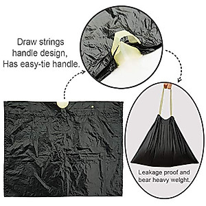 BlueSnail Disposable Potty Liners with Drawstring, On-The-Go Refill Disposable Bags 120 Count(black)