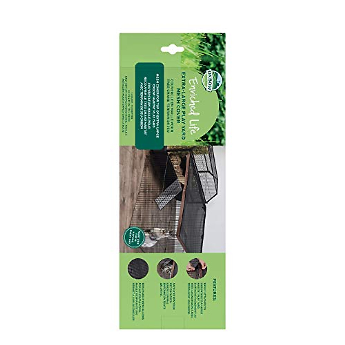 Oxbow Enriched Life Small Animal Playpen - Mesh Cover for Rabbits, Guinea Pigs & Other Small Pets (Extra Large)