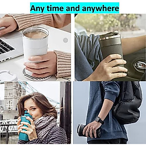 17oz. Coffee Travel thermos ,Stainless Steel Travel Mug&Tumbler Vacuum Insulated Cup(White)