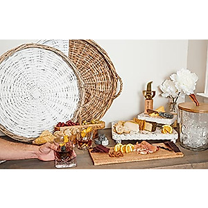 Mud Pie Wooden Charcuterie Serving Board and Spreader Set, Brown, Rectangle