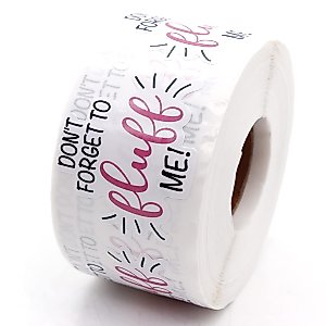 Littlefa 1.5” Don’t Forget to Fluff Me Stickers,Thank You Stickers,Bakeries Stickers,Handmade Stickers,Small Business Stickers, Envelopes Stickers, Gift Bags Packaging 500 PCS