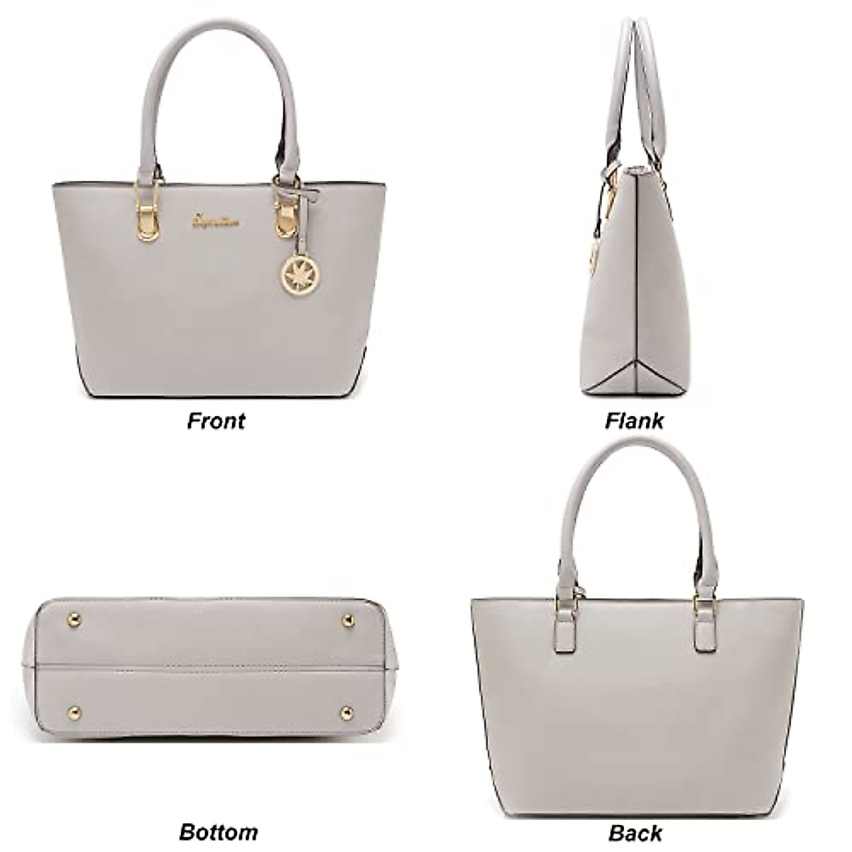 Soperwillton Women Handbags Wallet Tote Bag Shoulder Bag Top Handle Satchel 3pcs Purse Set