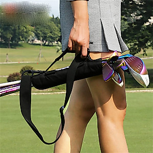 Portable Golf Club Bag Lightweight Travel Carrier Bag Ideal for Golf Course Driving Range Golf Gift Accessories for Men Women (Red)
