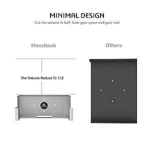 Monzlteck Wall Mount for Xbox One S，All Metal Vertical Hanging On Wall with Power Botton Left/Right,Wall Shelf Bracket for Xbox 1S