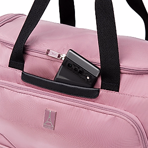 Travelpro Maxlite 5 Softside Carry-on Weekender with Drop-Bottom Compartment, Lightweight Overnight Travel Duffel Bag, Men and Women, Orchid Pink Purple, 19-Inch