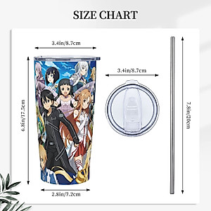 Sword Art Online 20oz Car Sippy Cup Stainless Steel Water Cup Thermos Cup