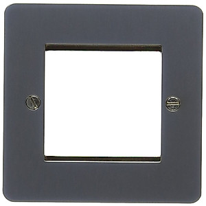 MK Edge K14182BRC 50 x 50mm 2-Module Euro Frame - Brushed Chrome