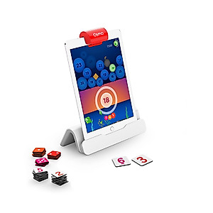 Osmo-Genius Numbers for iPhone, iPad & Fire Tablet - Ages 6-10 - Math Equations (Counting,Addition,Subtraction & Multiplication) Educational Learning Games - STEM Toy-Boy & Girl (Osmo Base Required)