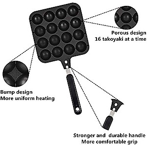 Takoyaki Grill Pan premium Material Non-Stick Plate Round Pancakes Cooking Tools Baking Mold Tray Home Kitchen Accessories