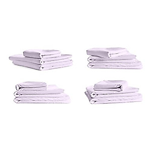 Hotel Collections Sheet Set Hotel Luxury 1800 Bedding Sheets & Pillowcases Extra Soft Cooling Bed Sheets - Deep Pocket up to 17 inch Mattress - Wrinkle, Fade, Stain Resistant 4 Piece (Full, Lavendar)