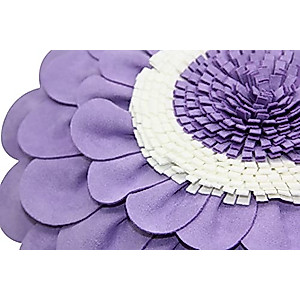 Flower Pillows - 3D Decorative Flower Pillow - Daisy Flower Round Pillow - Cherry Blossom Throw Pillow for Bed & Couch - Soft & Cozy Flower Shape Pillow - Handmade Flower Decorative Cover & Insert