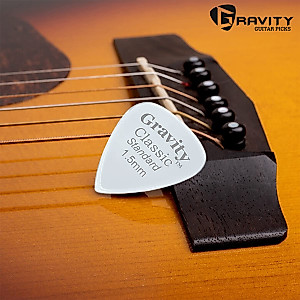 Gravity Guitar Picks - Acrylic | Classic Standard 1.5mm | 8 Color Assortment | Brighter, Louder, Faster