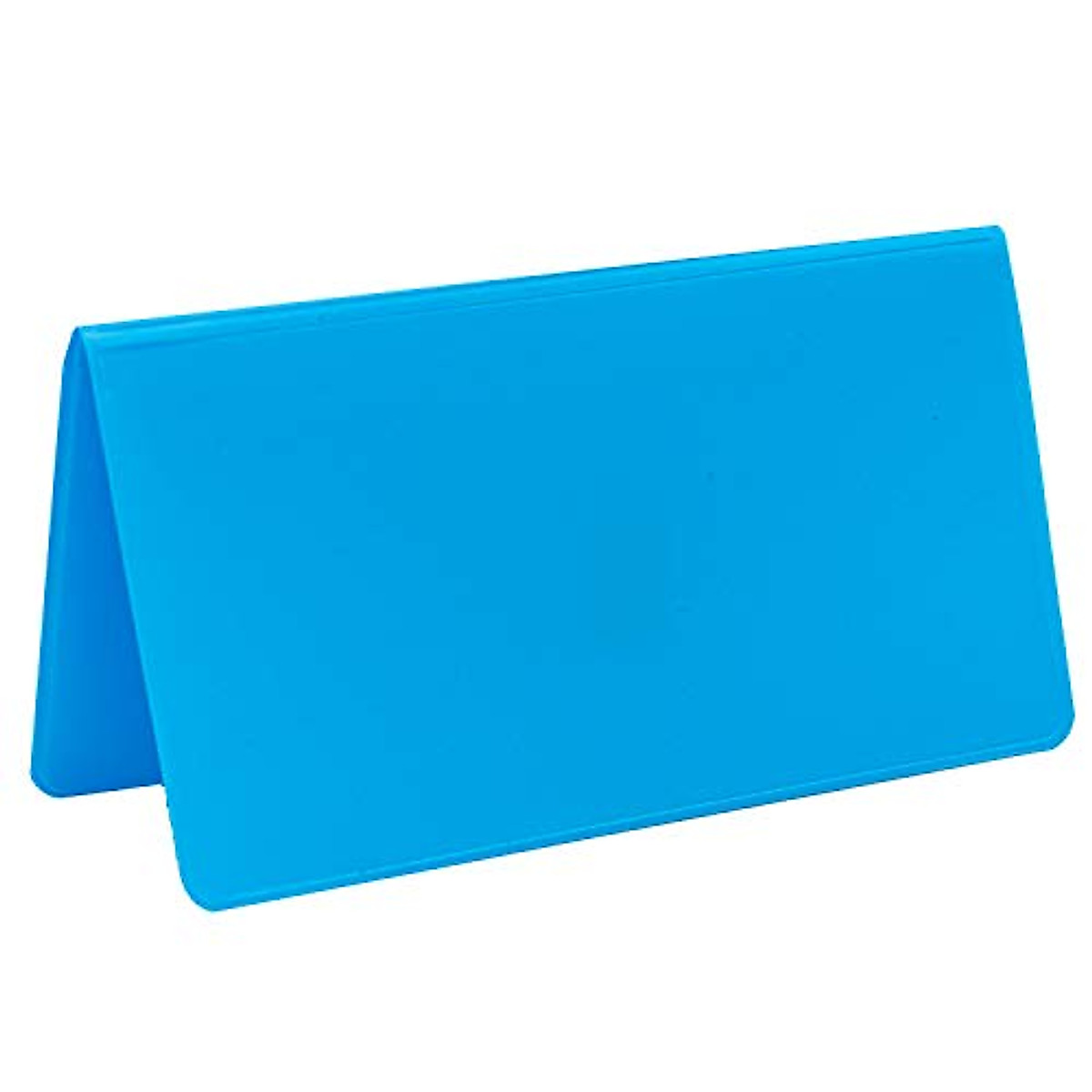 Sky Blue Vinyl Checkbook Cover, Top Tear Personal Vinyl Checkbook Cover