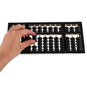 ibasenice Arithmetic Bead Counting Tools Digits Calculator Girls Japanese Soroban Wood for Rods Math Tool Chinese Boys Students and Wooden Kids Abacus Educational