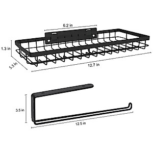 LKKL Paper Towel Holder Countertop, One Hand Tear Kitchen Paper Towel Holder Stand with Sturdy Weighted Base, Standing Paper Towel Roll Holder for Kitchen Bathroom Laundry, Stainless Steel Nickel