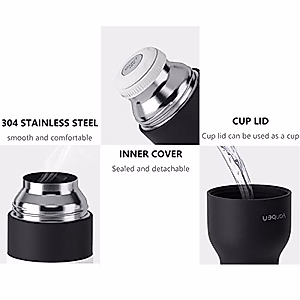 Travel Water Bottle Stainless Steel Thermos Bottle Thermal Cup Vacuum Flask 350ml Coffee Insulated Cup Thermo Mug 6-12 Hours (white,350ml)