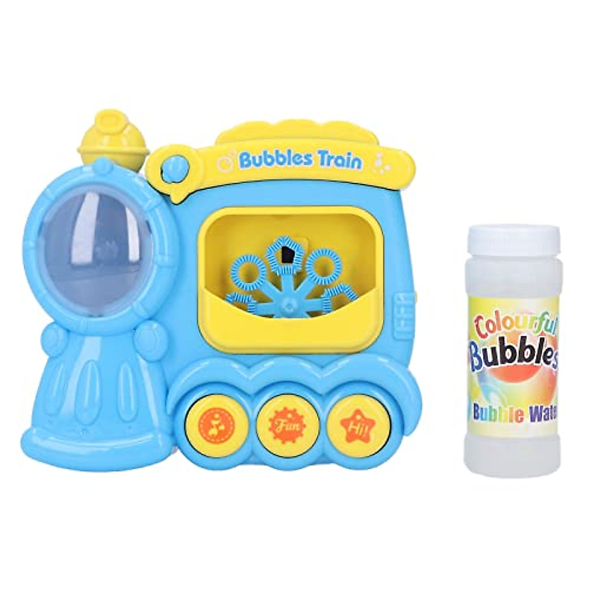 Automatic Bubble Blower Battery Operated Bubble Machine Bubble Maker Bubble Machine Electric Bubble Maker 8 Holes Automatic Bubble Blower Bubble Machine with Light Music for Indoor (Blue)