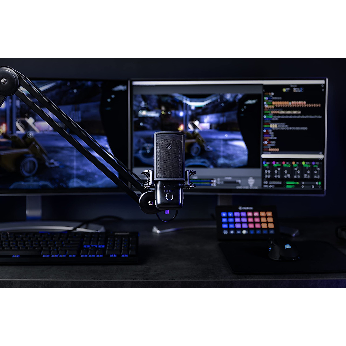 Elgato Pro Audio Transparency Set - Premium USB Condenser Microphone, Anti-plosive noise shield for Streaming, Podcasting, Recording, Gaming, Home Office and Video Conferencing