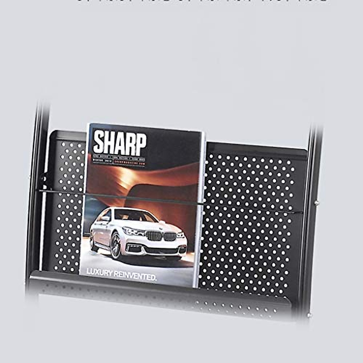 Magazine & Newspaper Baskets Newspaper Rack Magazine Rack Information Rack Magazine Rack Storage Book Rack Metal Iron Floor Universal Wheel Mobile Propaganda Display Stand Shelf Baskets