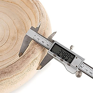 Hanobe Decorative Dough Wood Bowl: Round Paulownia Wooden Bowls for Decor Rustic Centerpiece Bowl for Coffee Table, Natural