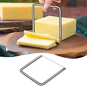 4 Pcs Stainless Steel Cheese Slicer with Wire Cheese Cutter for Kitchen Block Cheese and Butter Slicer Tool (Y Type & U Type)