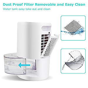 Lexenic 35 oz Dehumidifiers for Home 320 sq ft with Quiet Sleeping Mode,Portable Small Dehumidifier with 7 Color RGB LED Night Light for Rooms, Basements,Bedroom,Bathroom, Garage,Wardrobe,RV,Closet,Storage