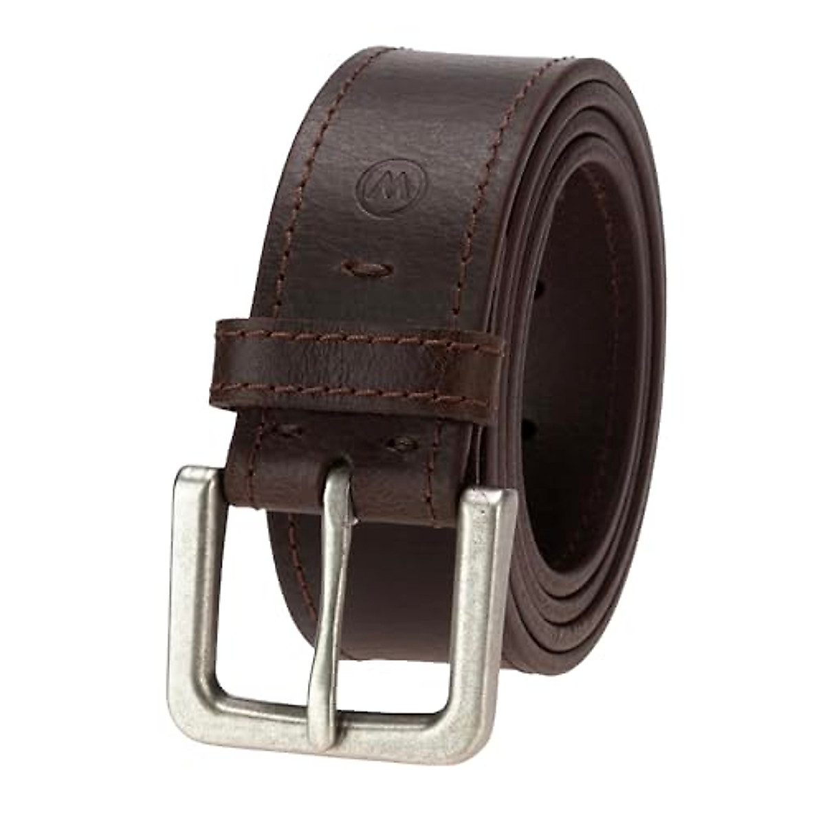 Wrangler Men’s Leather Country Casual Every Day Dress Belt for Jeans, Khakis Brown 36