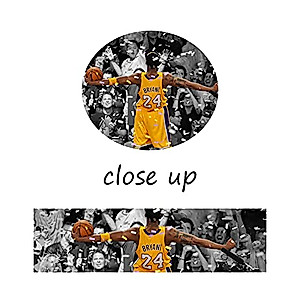 GoForArt Kobe Bryant Wall Art Poster Paintings 5 Piece Canvas Art Picture Prints Artwork Living Room Wall Decor Modern Home Decoration Wooden Framed Ready to Hang [50''W x 24''H]