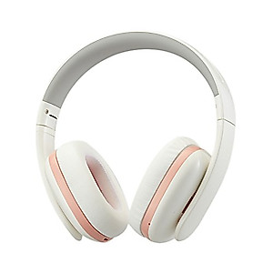 Censi Music Headset Headphone Creative Cat Ear Stereo Over-Ear Game Gaming Bass Headset Noise Canceling Headband Earphone with MIC Rechargeable Port for Bluetooth 4.0 Device (White, Blutooth)