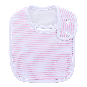 Hakochia Baby Bibs Organic Cotton Soft Absorbent Baby Bandana Drool Bibs With Adjustable Snaps for Girls Teething and Drooling 3-36 Months