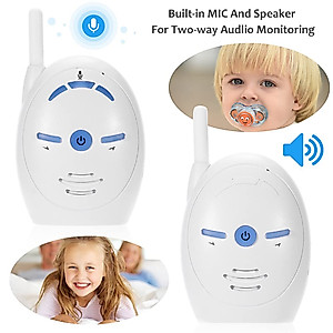 GUAZI STORE Audio Baby Monitor, Children's Voice Wireless walkie-Talkie Smart Child Monitor with 2-Way Call Function