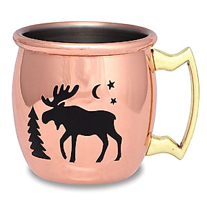 Cape Shore Moscow Mule Shot Glass - Moose Ideal for Coffee Espresso, Tea, Parties, Housewarming
