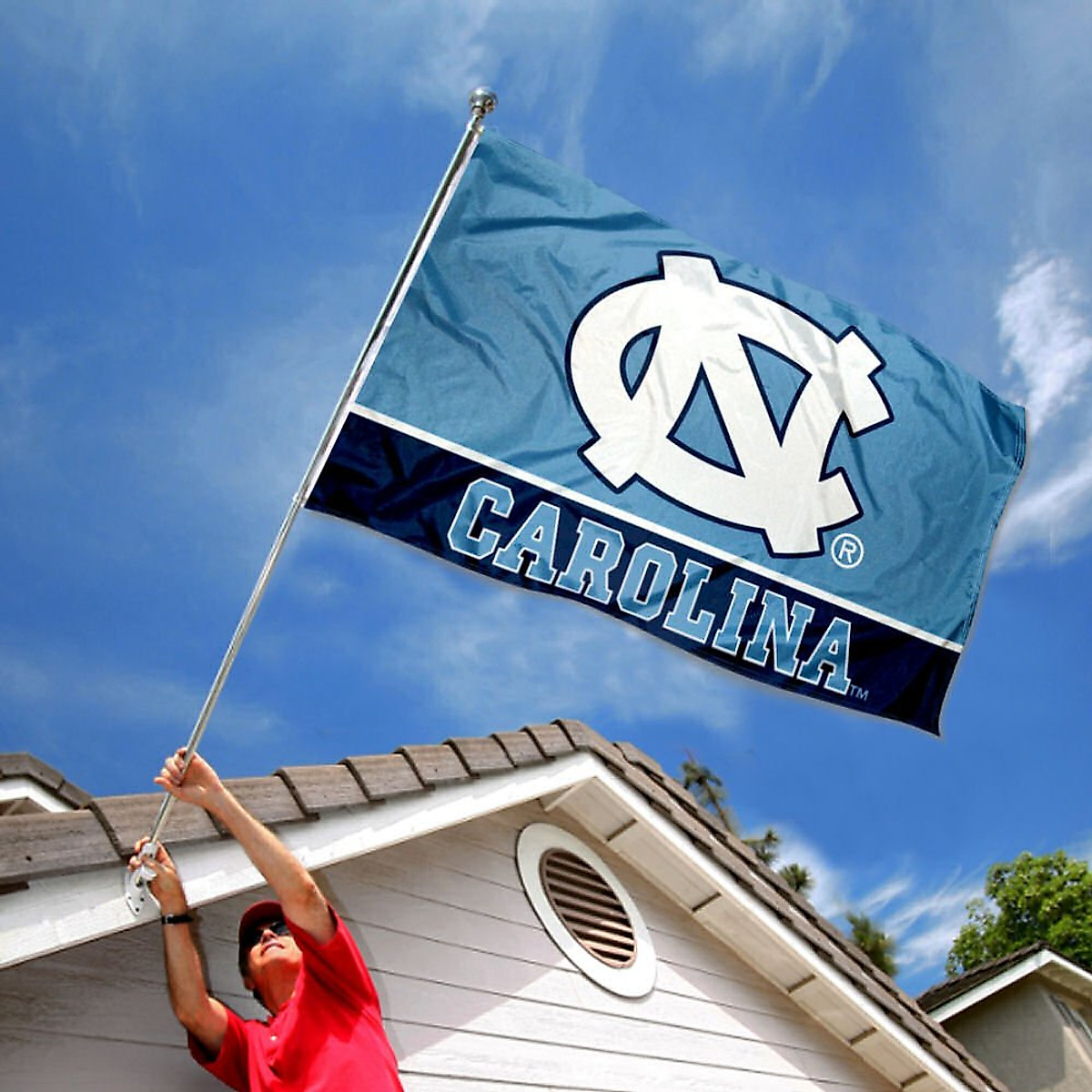 College Flags & Banners Co. North Carolina Tar Heels Double Sided Flag
