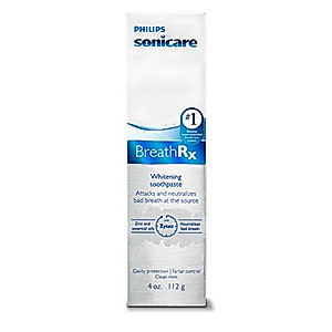 Philips Sonicare BreathRx Whitening Toothpaste, Mint, 4 Oz