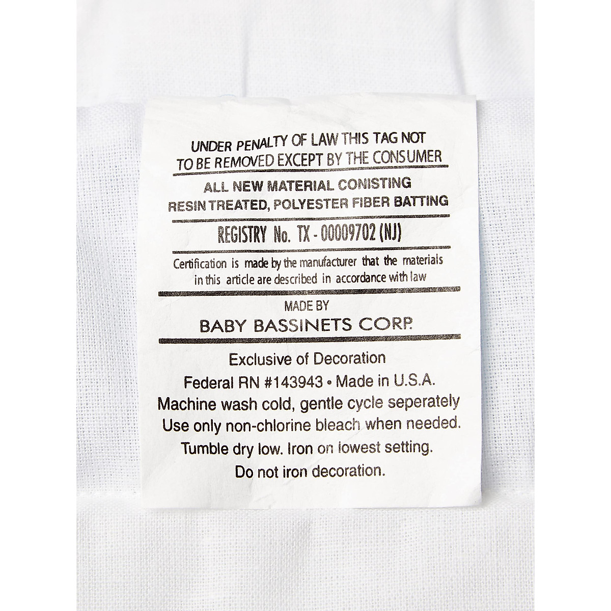 Baby Doll Bedding Modern Hotel Style Cradle Bedding Set, Yellow